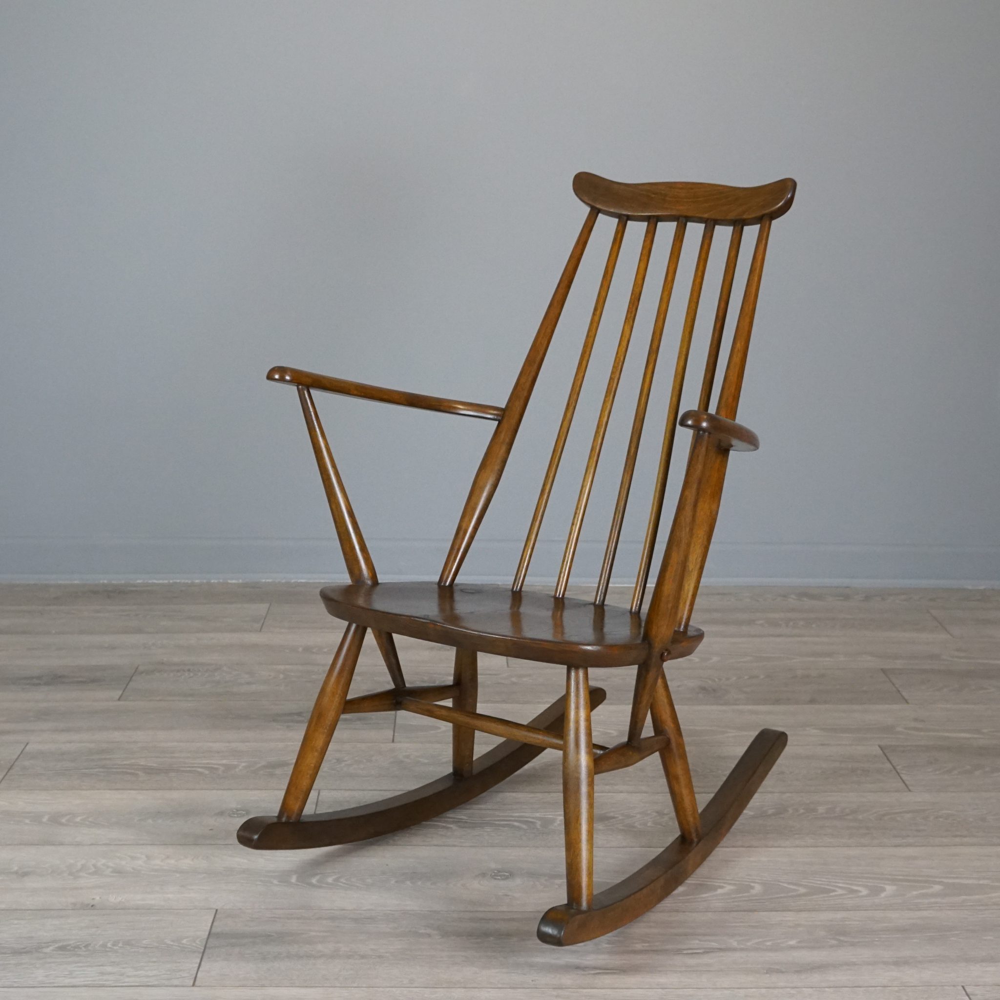 Ercol Windsor Rocking Chair - Casta Blue