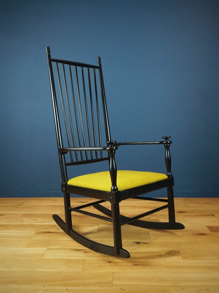 Swedish Rocking Chair by Karl Axel Adolfsson – Casta Blue | Mid-Century ...